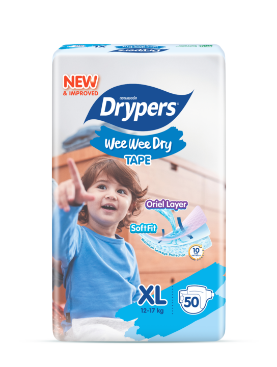 Drypers Wee Wee Dry Mega X-Large - Bale 6x50's (12 - 17 kgs)