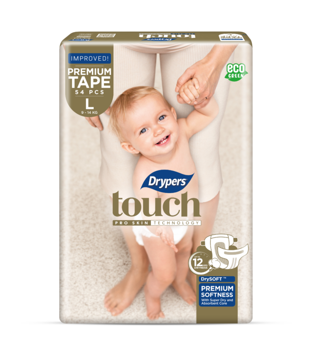 Drypers Touch Large Single Pack (54's)